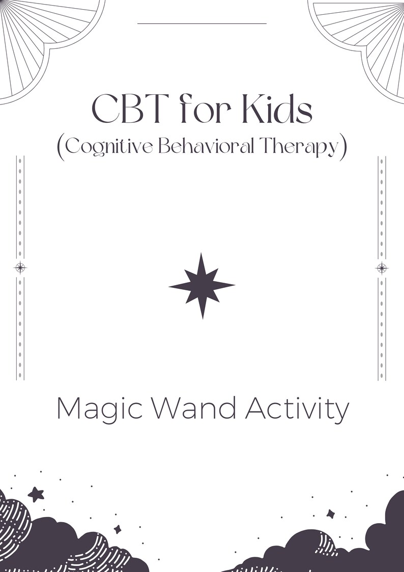 Cognitive Behavioral Therapy Activity Sheet for Kids - Etsy