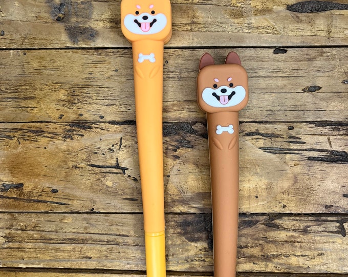 Shiba Inu Dog Puppy Gel Writing Pen - Etsy