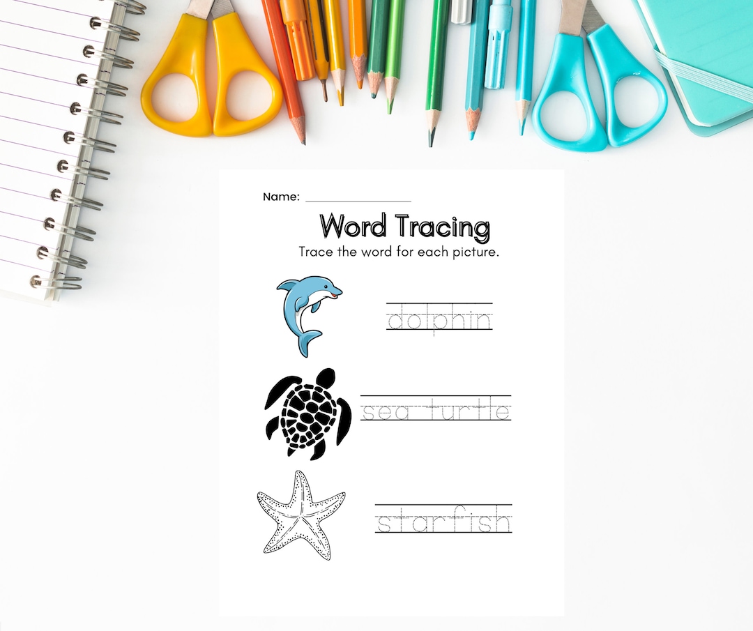 Ocean Life Theme: Kindergarten Worksheet 12 Pages Math - Etsy