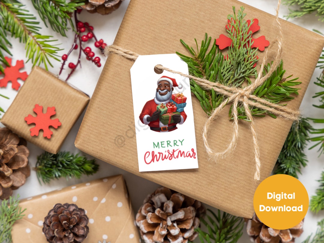 Printable Christmas Gift Tags Set of 9 Digital Gift Tags Printable ...