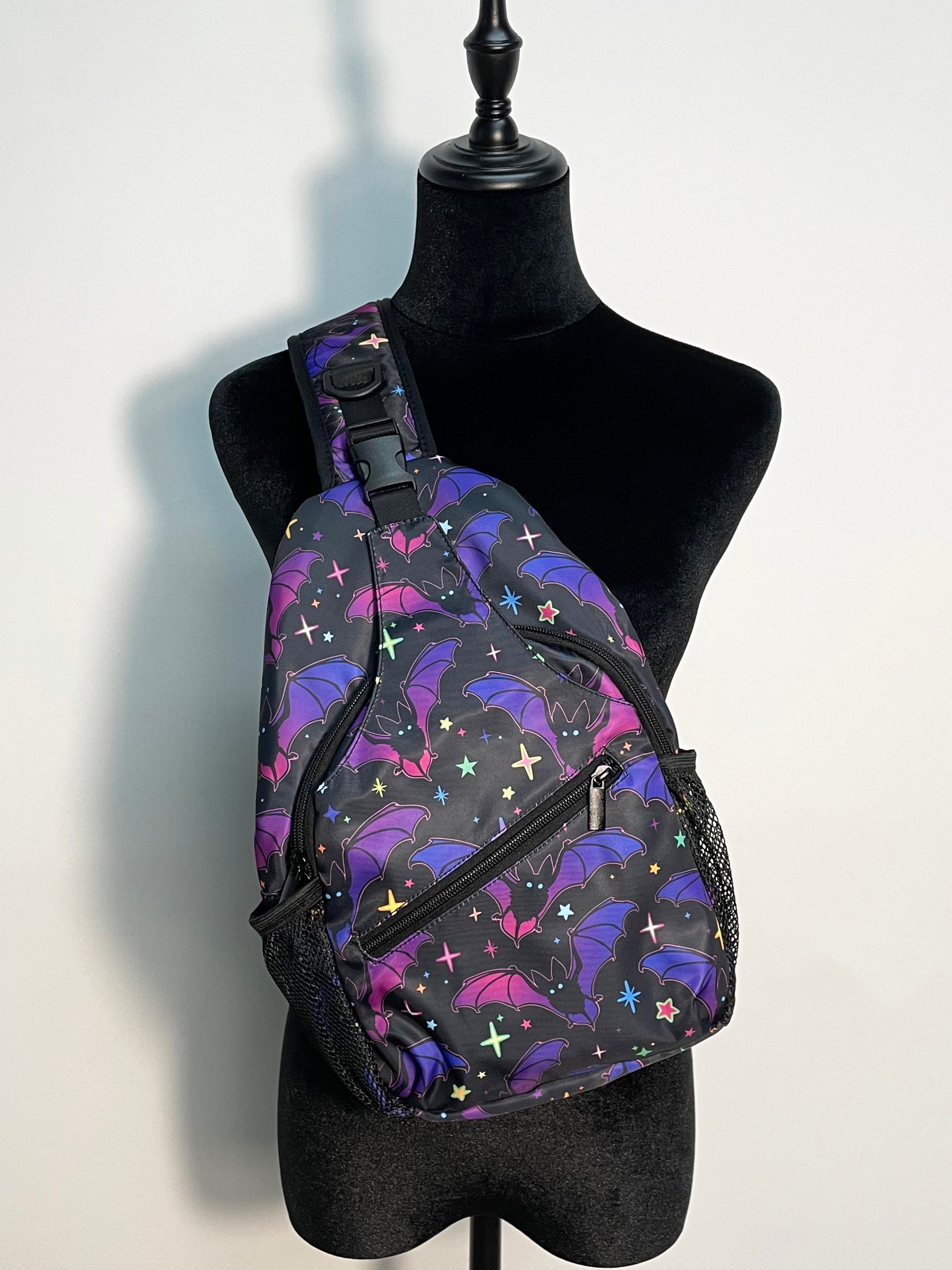 Bat Sling Bag, Bat Sling Backpack, Bat Crossbody Backpack Chest Bag for ...