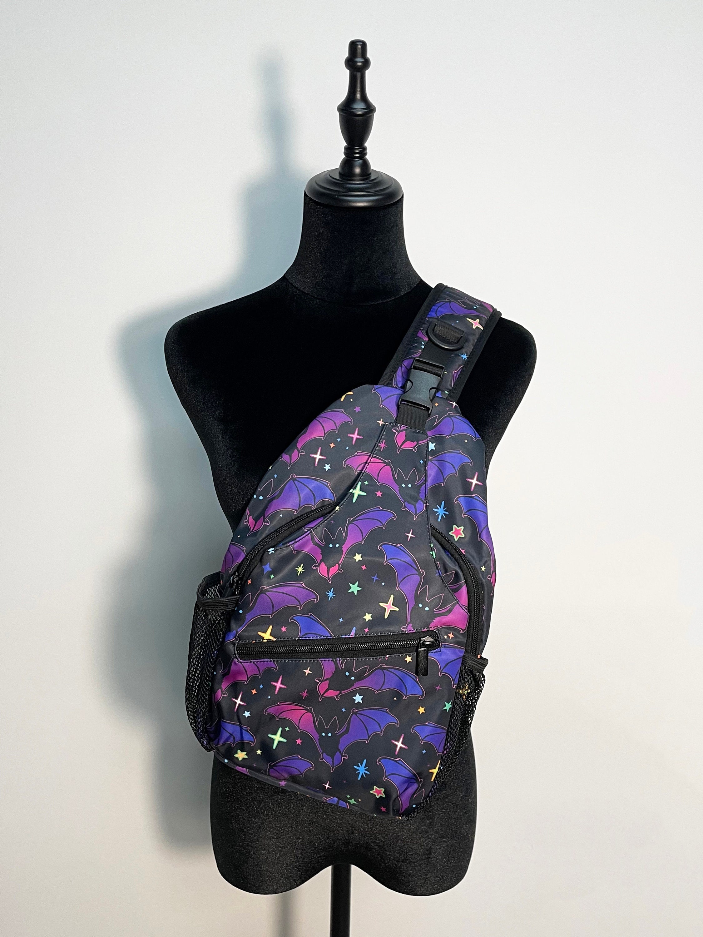 Bat Sling Bag, Bat Sling Backpack, Bat Crossbody Backpack Chest Bag for ...