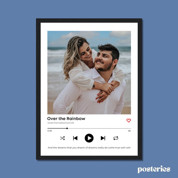 Framed Spotify Poster - Etsy