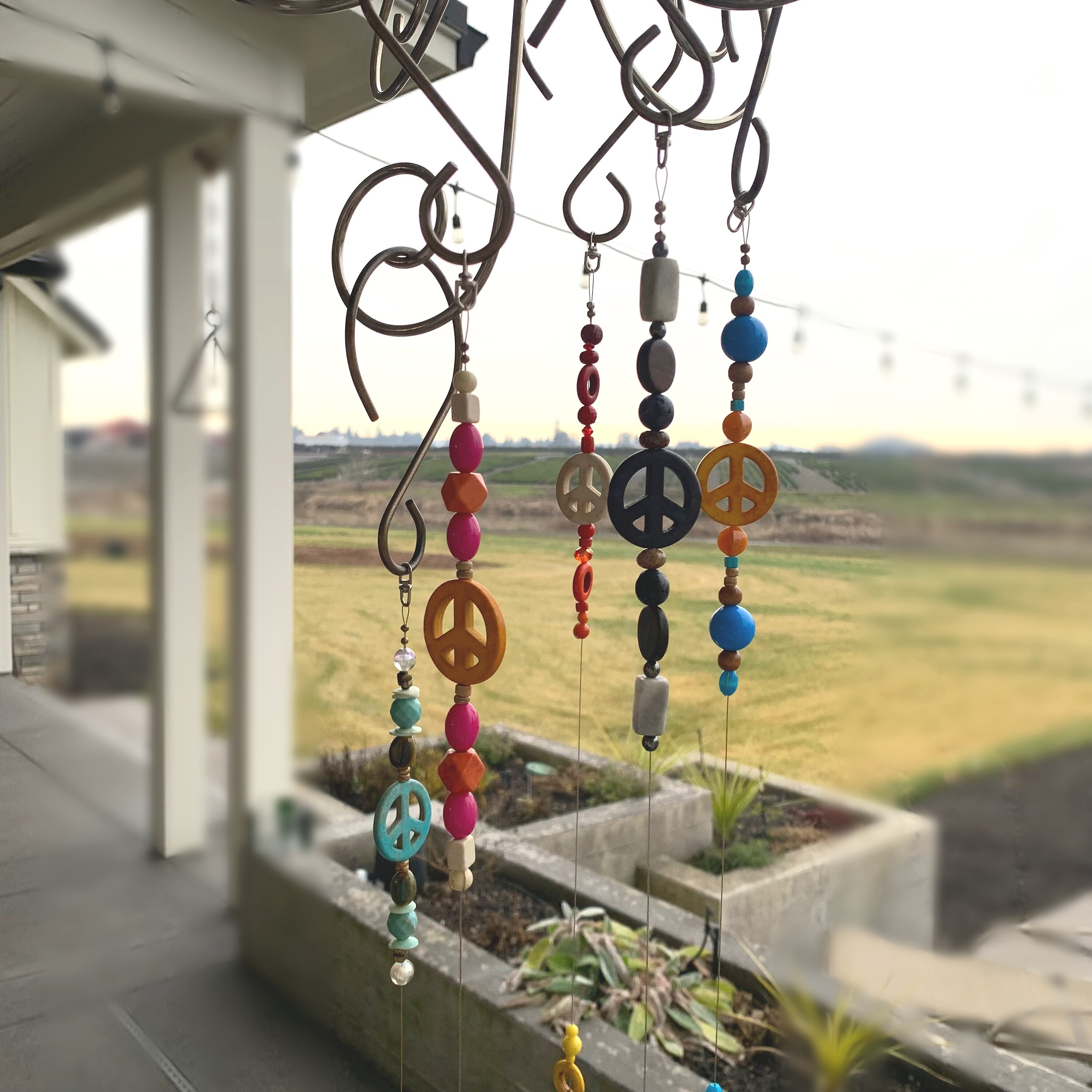 Beaded Sun Catcher/wind Chime LGBTQ Pride Rainbow Peace - Etsy