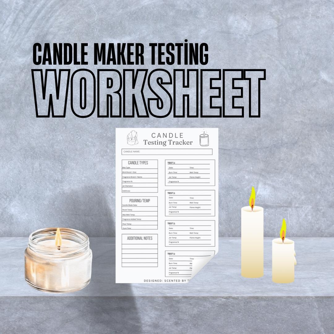 Candle Testing Worksheet | Candle Making | Candle Testing - Etsy