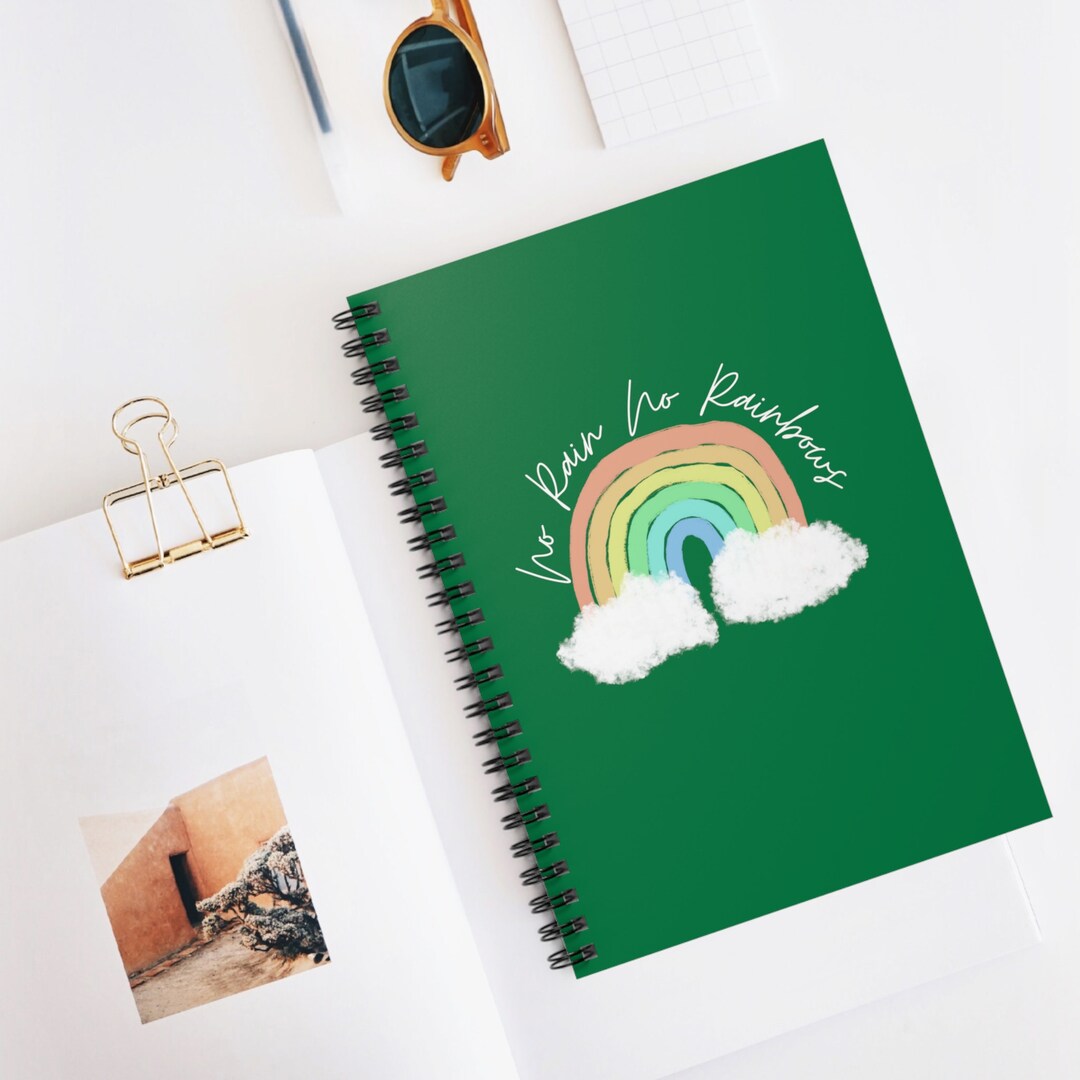 Rainbow Design | Notebook | Back to School | Notes | Spiral Notebook ...