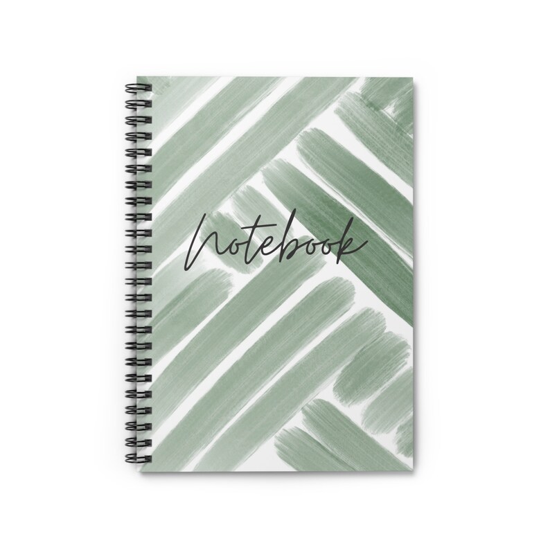 Sage Green Notebook | Back to School | Notes | Spiral Notebook - Ruled ...