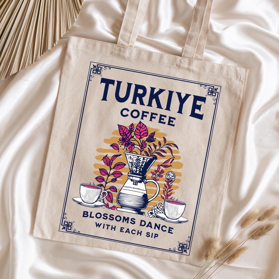 Turkiye Coffee Tote Bag Vintage Style Coffee Bag Travel Gift Adventurer Pour Over Coffee Gift ...