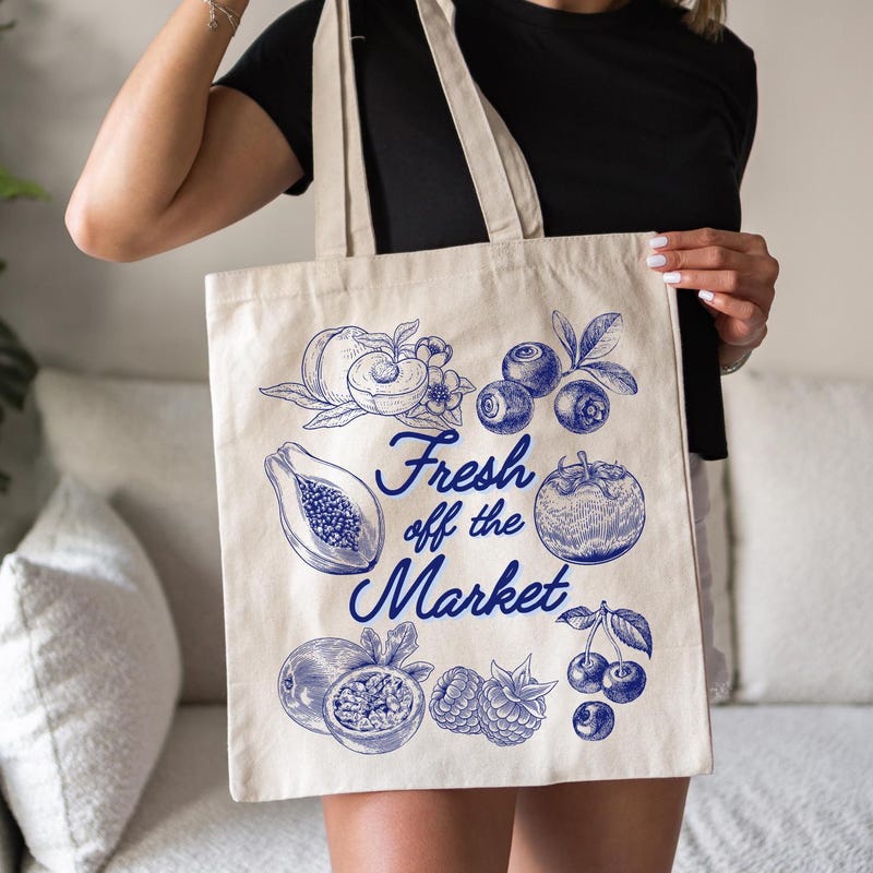 Farmers Market Tote - Etsy