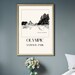 The Grand Teton National Park Poster Simple Sketch Fine Line Wall Art ...