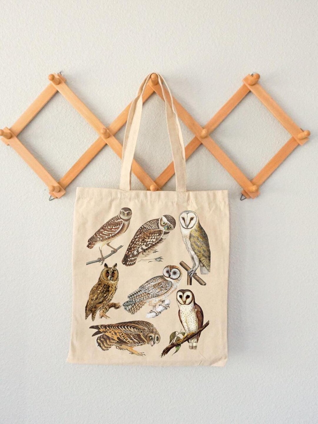 Retro 90s Owl Tote Bag Vintage Bird Tote Owl Nature Lover Gift Bird ...