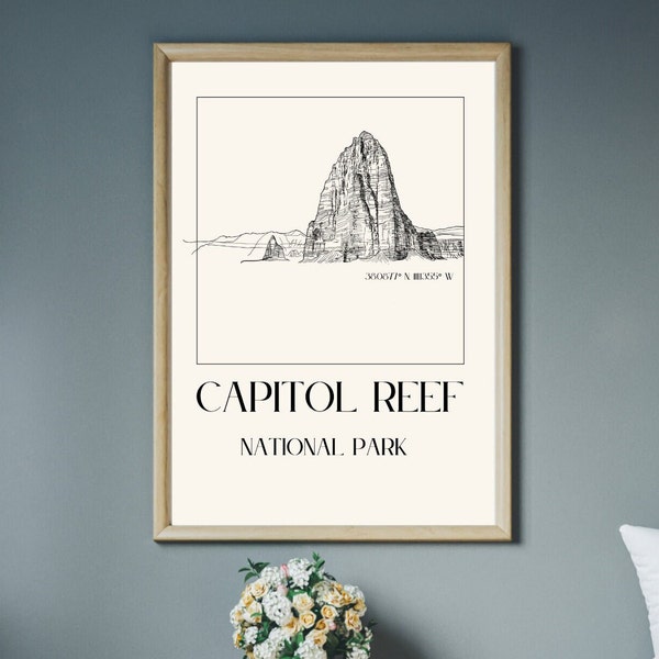 Capitol Reef Poster - Etsy