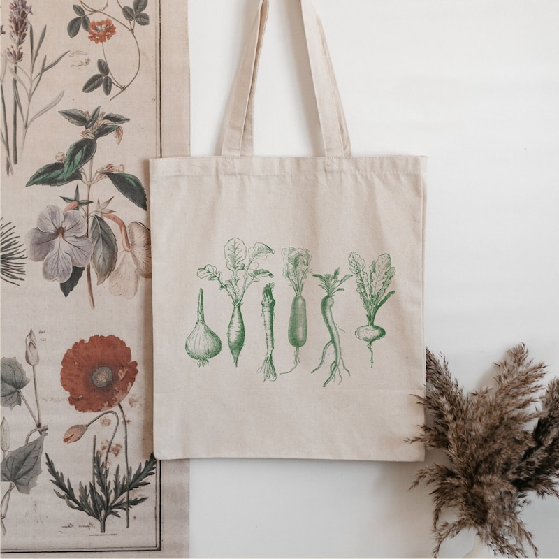 Vegetable Tote Bag - Etsy