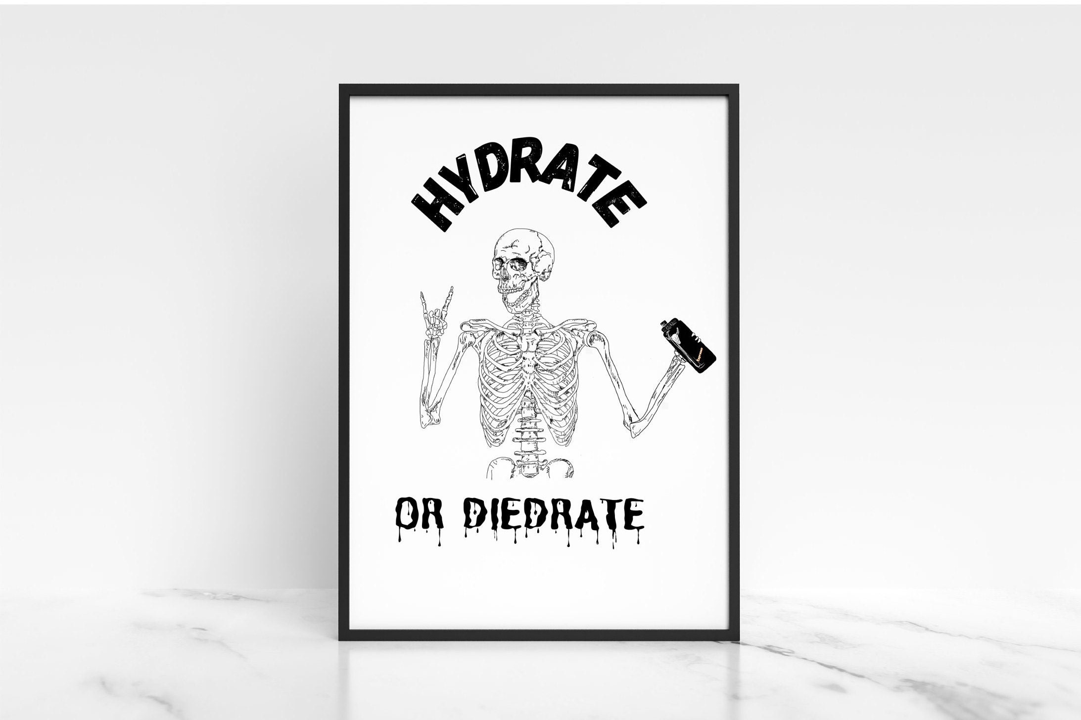 Hydrate or Diedrate Skeleton Digital Download - Etsy