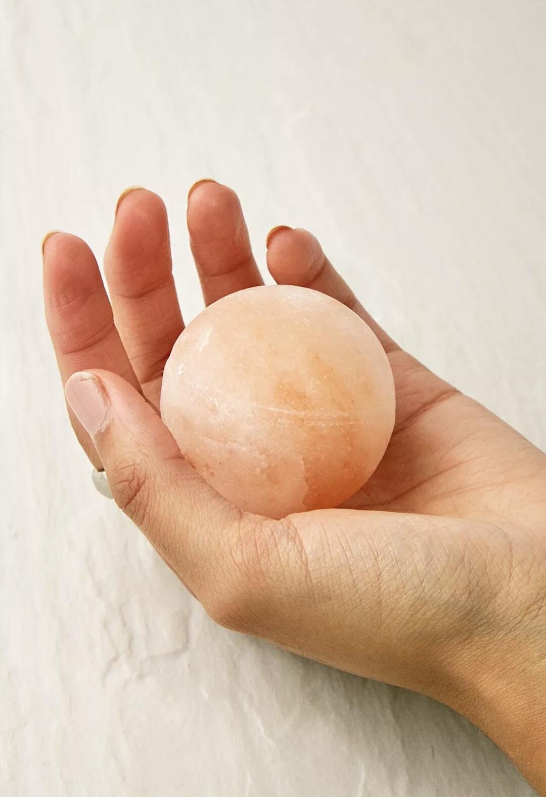 Himalayan Pink Salt Sphere – Crystal Massage Ball for Stress Relief ...