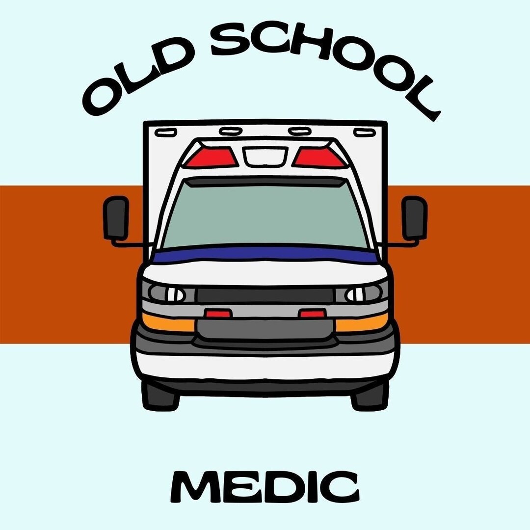 Old School Medic, EMS, Paramedic, EMT, Sticker Ready, Graphic, - Etsy