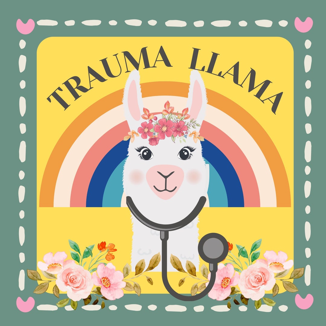 Trauma Llama Graphic, Sticker-ready, EMS, EMT, Paramedic, Nursing, - Etsy