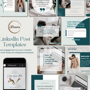 Linkedin Post Templates Editable Linkedin Visual Content Templates ...