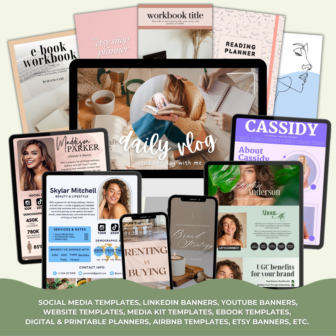 Whole Shop Mega Bundle Canva Template Social Media Kit Template ...