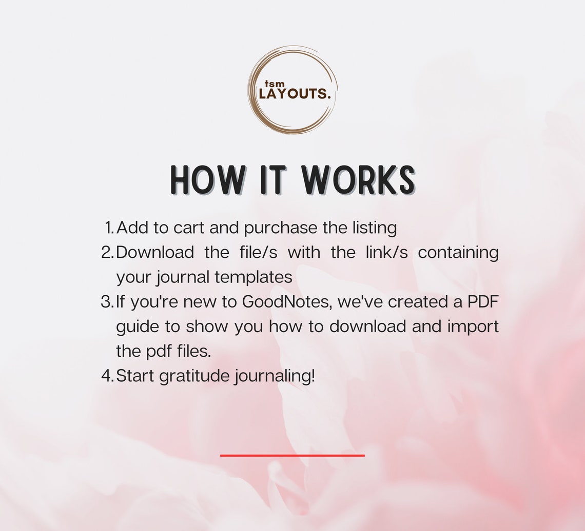 Digital Gratitude Journal Printable Simple Daily Reflection Journal ...