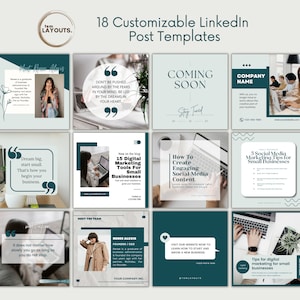 Linkedin Post Templates Editable Linkedin Visual Content Templates ...