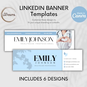 Linkedin Banner Canva Editable Template for Healthcare Worker Linkedin ...