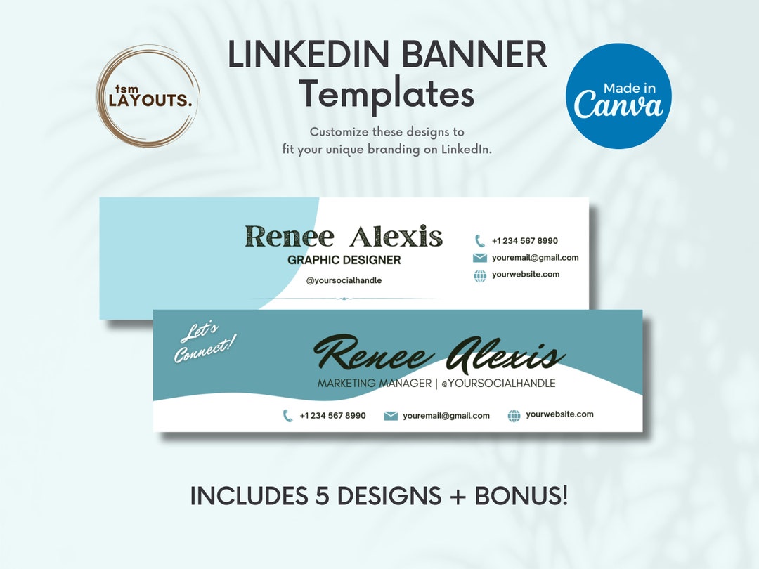 Linkedin Banner Template for Personal Branding Linkedin Header for ...