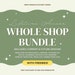 Whole Shop Mega Bundle Canva Template Social Media Kit Template ...