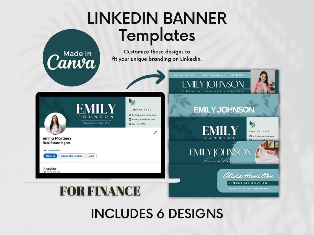 Editable Linkedin Banner Finance Template for Finance Linkedin Premium ...