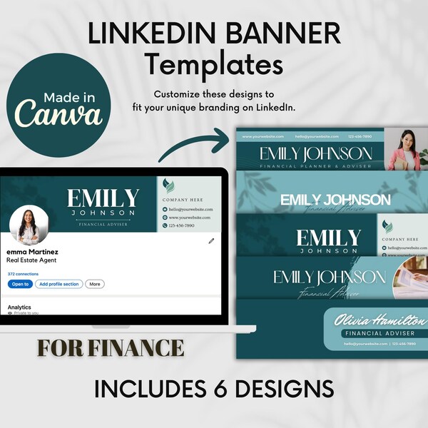 Linkedin Banner for Social Media Manager Canva Editable Template for ...