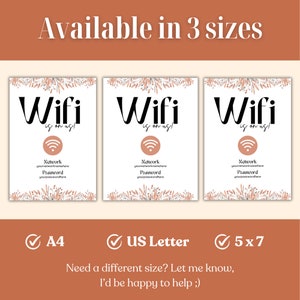 Airbnb Template Wifi Sign Vrbo Wifi Printable Sign Canva Template ...