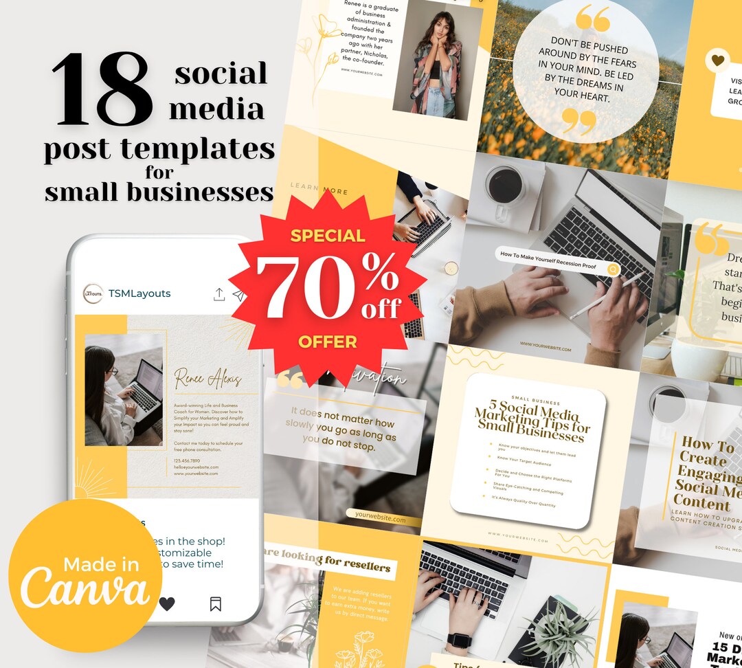 Linkedin Post Templates CANVA Editable Post Templates Linkedin ...