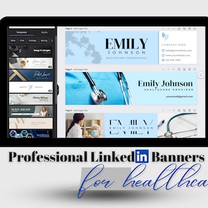 Linkedin Banner Canva Editable Template for Healthcare Worker Linkedin ...