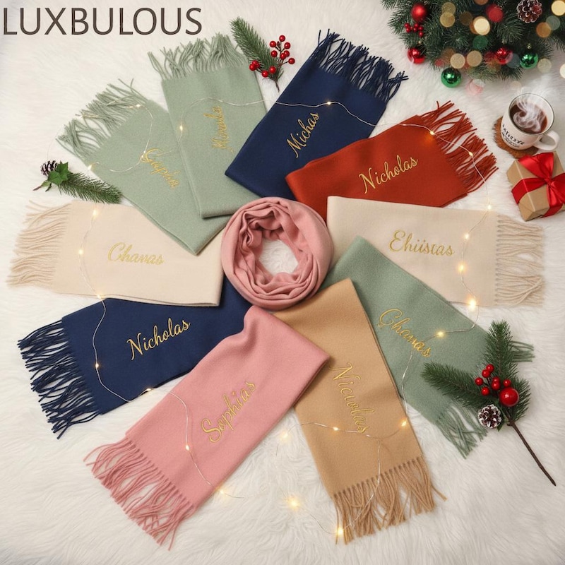 Bufandas navideñas - Etsy México