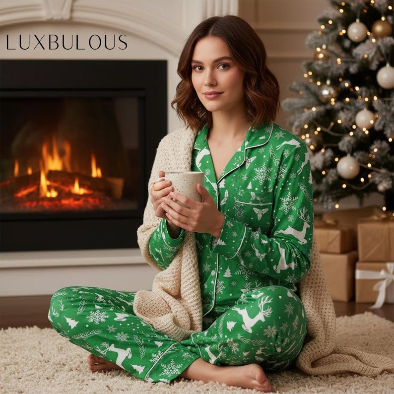 Personalized Family Christmas Pajamas, Family Matching Pajamas, Holiday ...