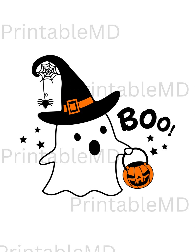 Cute Halloween Ghost Bundle of 10 Svg, Baby Ghost, Halloween Svg, Ghost ...