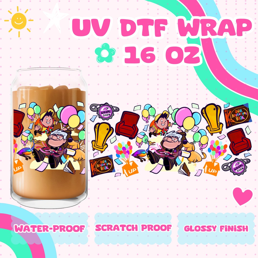 UV Dtf | Glass Can Wrap | Libbey Glass Wrap-up Vivid - Etsy