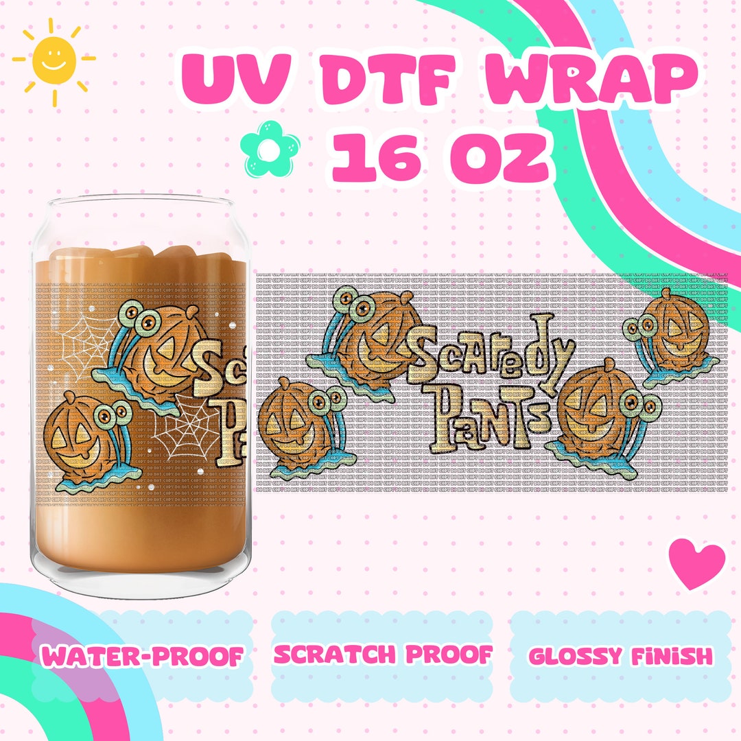 UV Dtf | Glass Can Wrap | Libbey Glass Wrap - Gary Spooky - Etsy