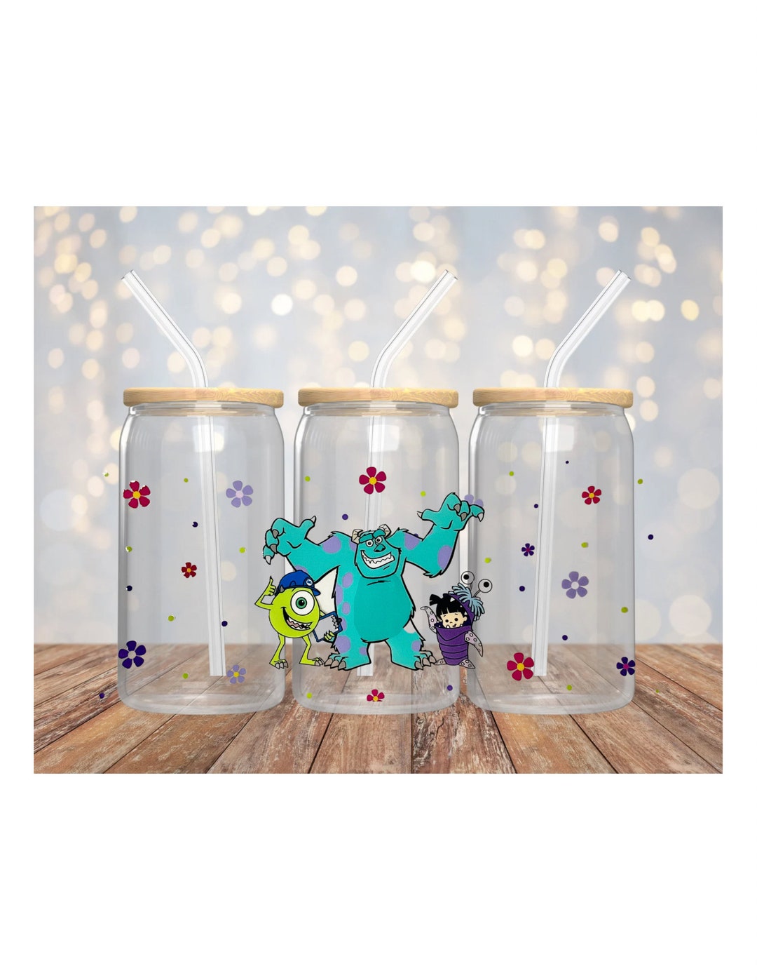 UV Dtf Glass Can Wrap Monsters Inc - Etsy