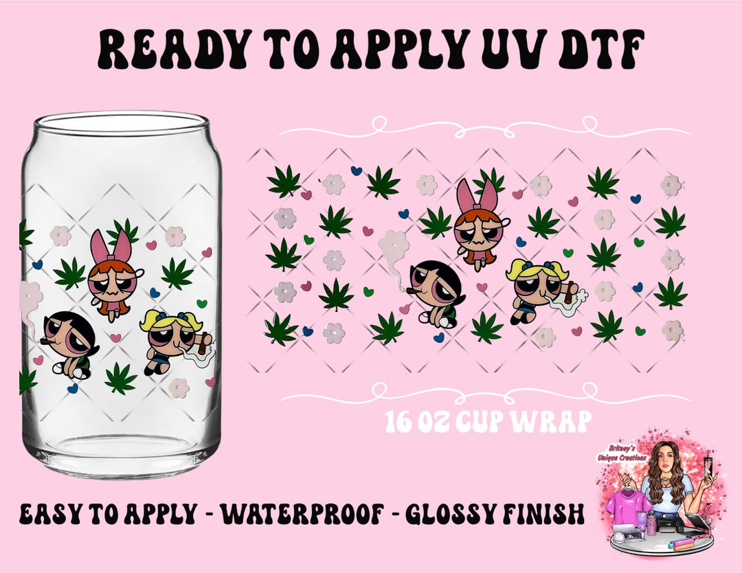 UV Dtf | Glass Can Wrap | Libbey Glass Wrap - Etsy