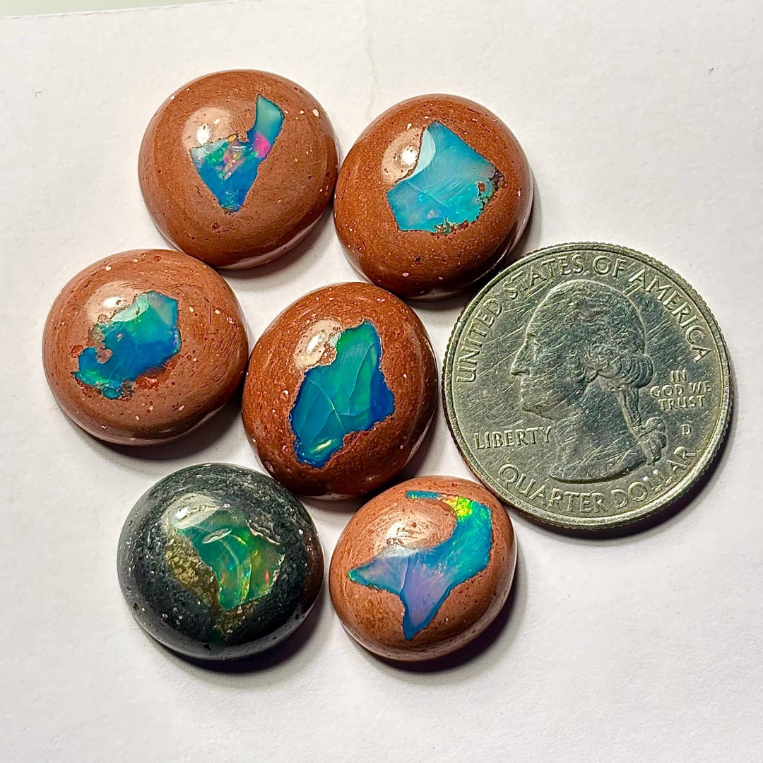 Mexican Cantera Fire Opal Cabochon: Loose Gemstone (16-18mm) for ...