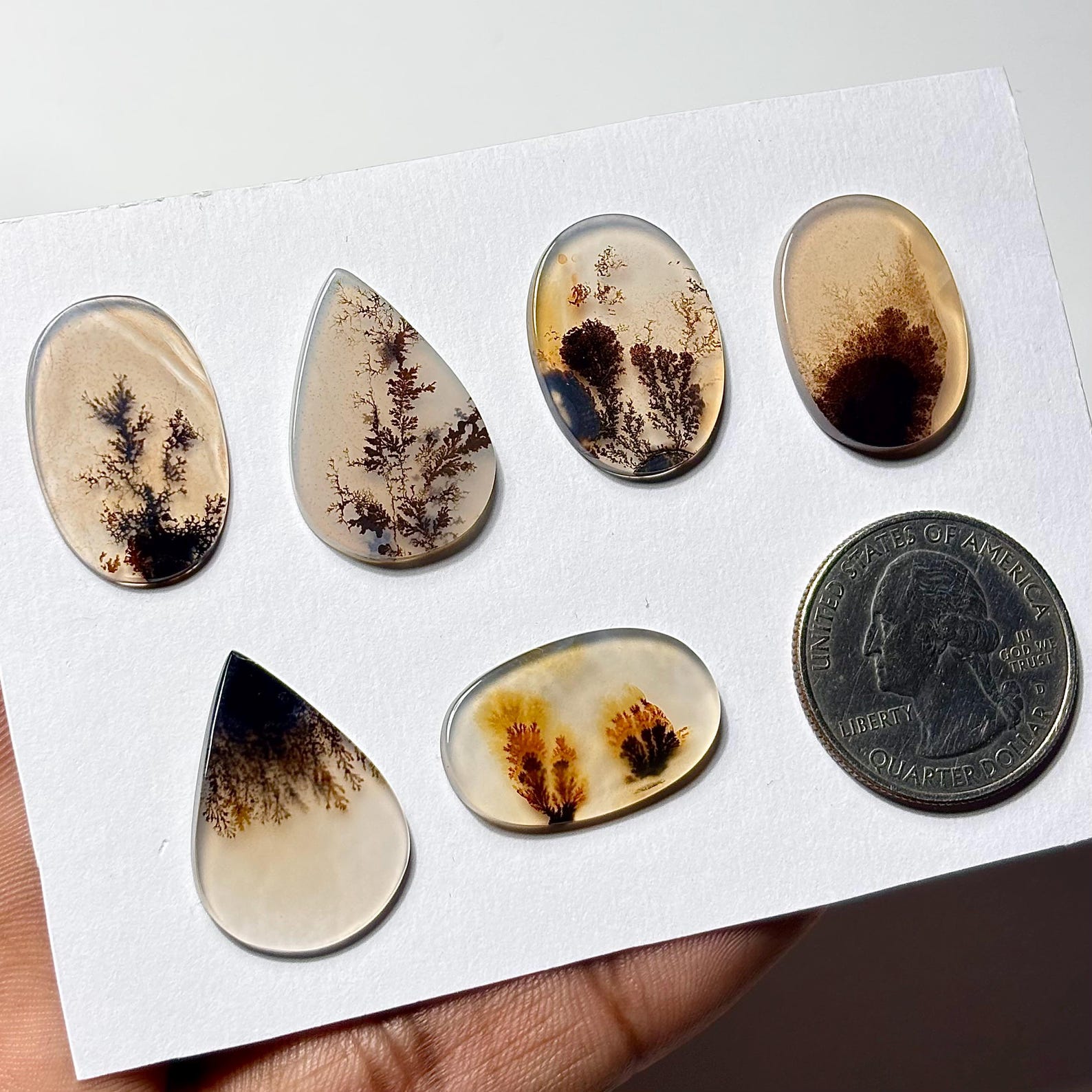 Scenic Agate Smooth Cabochon : Mixed Shape Gemstone for Jewelry ...