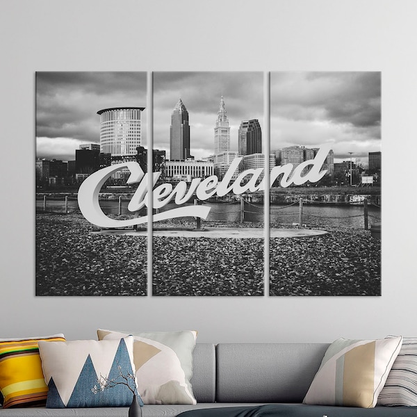 Cleveland Skyline - Etsy