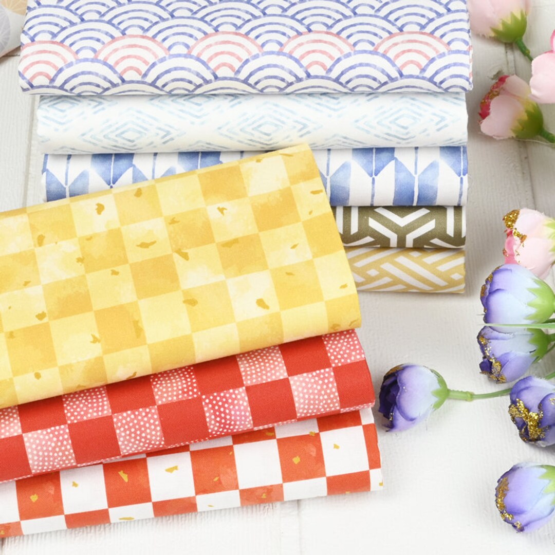 Geometrical Pattern 100% Cotton Fabric Vintage Fabric Chinese Style ...