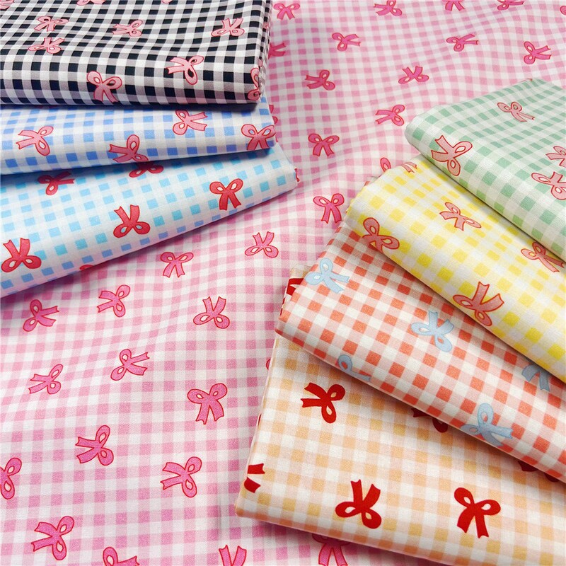 Bow Print Fabric - Etsy UK