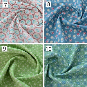 Small Print Fabric, Tiny Floral Fabric, Flower Cotton Fabric, Quilting ...