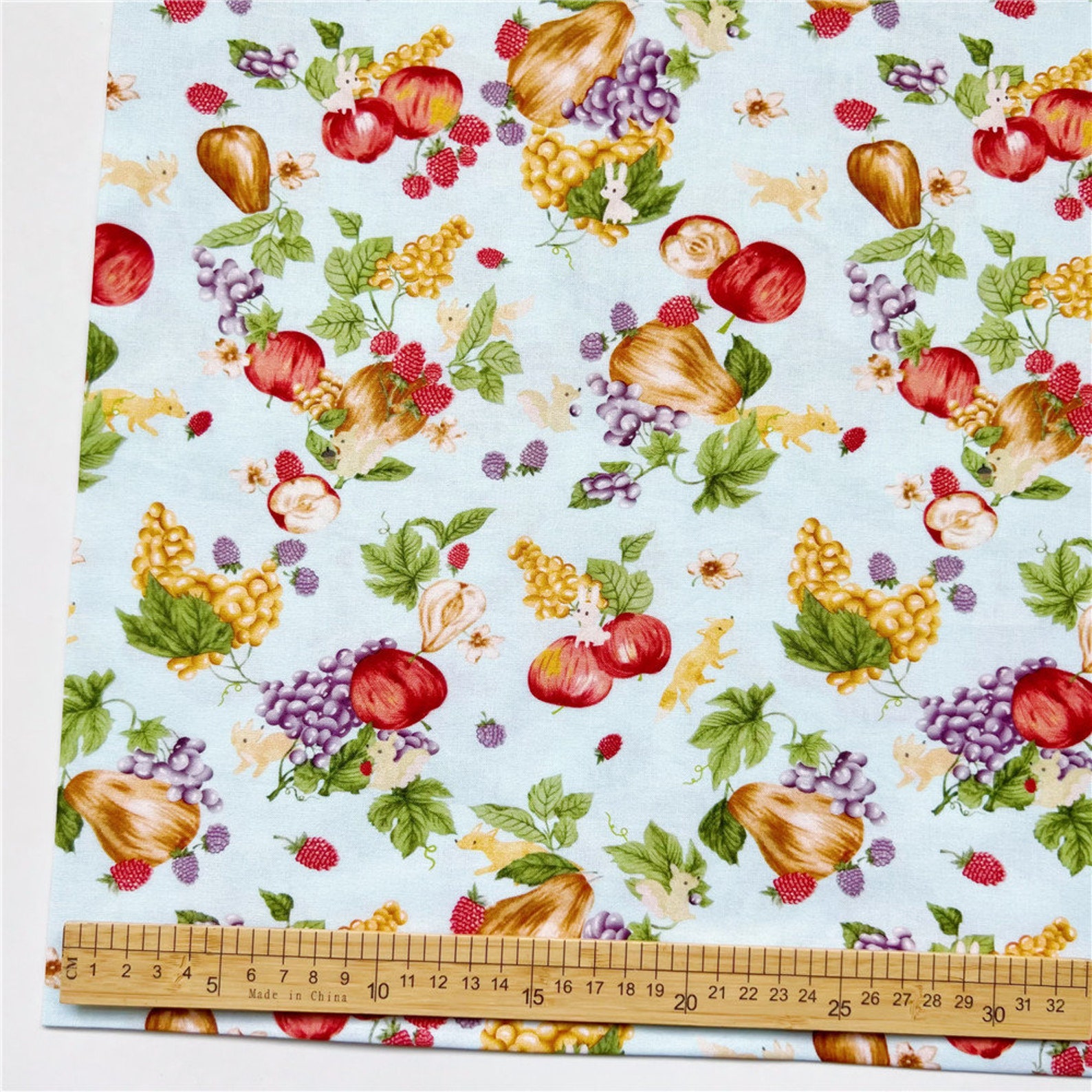 Strawberry Fabric Fruit Fabric 100% Cotton Fabric Lemon Fabric ...