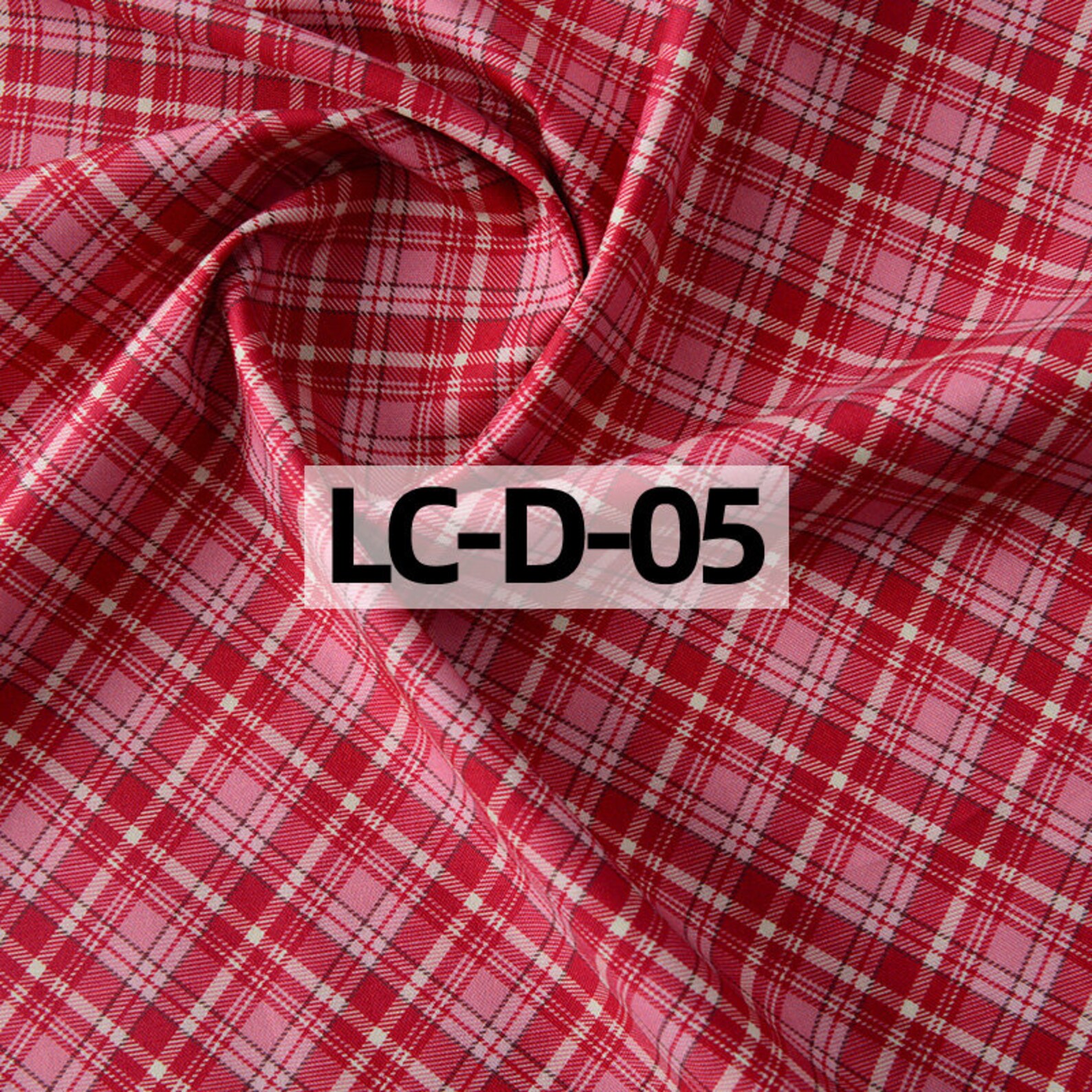 100% Cotton Fabric-vintage Deep Red Checkered Fabric Gingham Fabric ...