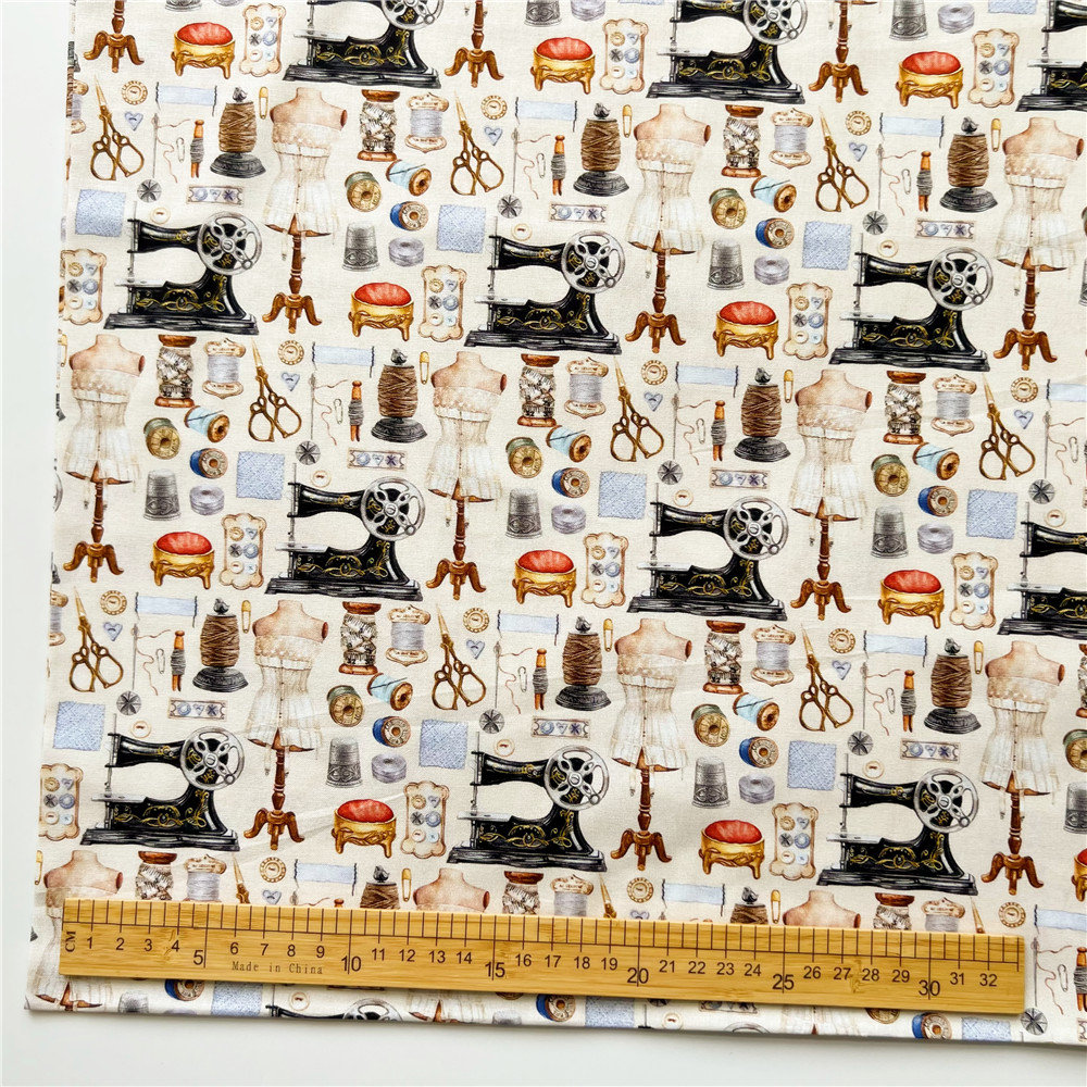 100% Cotton Fabric- Needle FABRIC Sewing Fabric Needlework Fabric ...