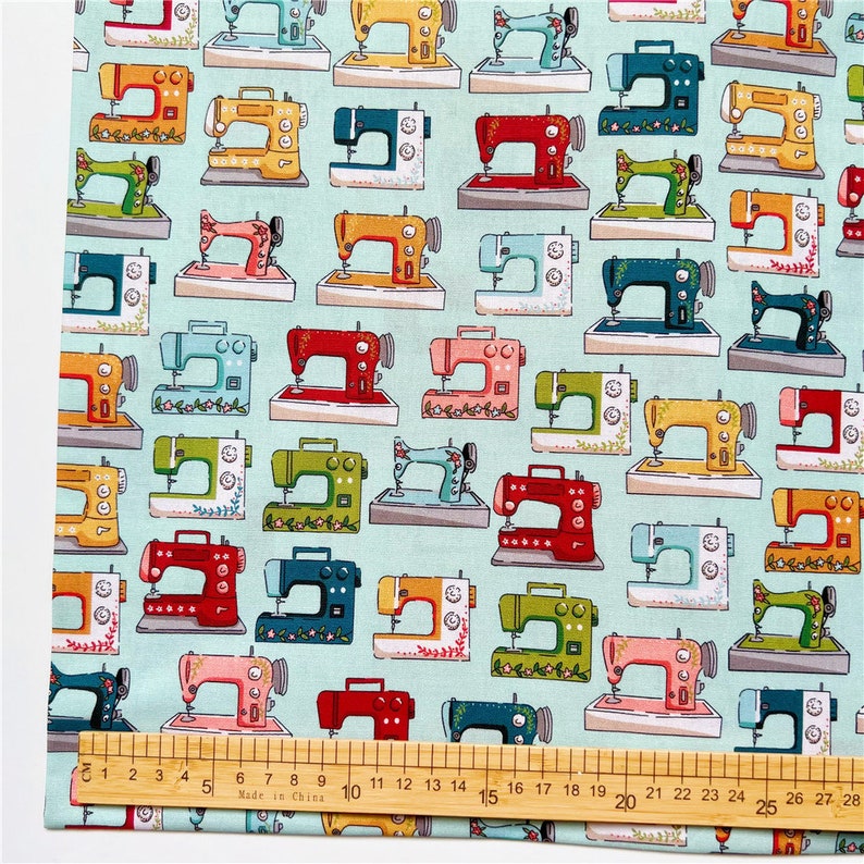 Sewing Machine Fabric by Half Yard, Sewing Machines Cotton, Sewing ...